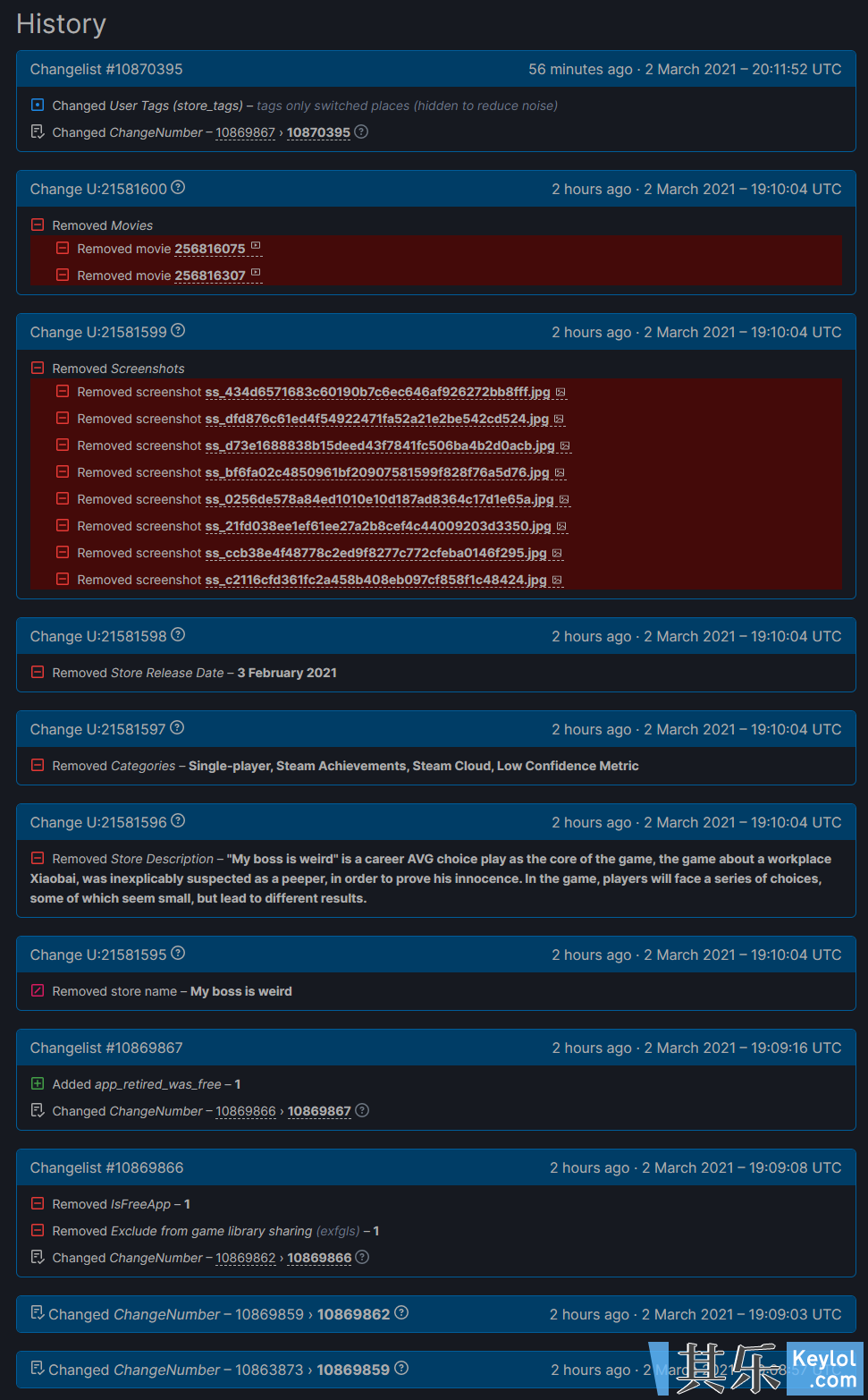 【2021.3.3】《我的上司有点不正常/My boss is weird》已被BAN - 购物心得 - 其乐 Keylol - 驱动正版游戏的引擎！